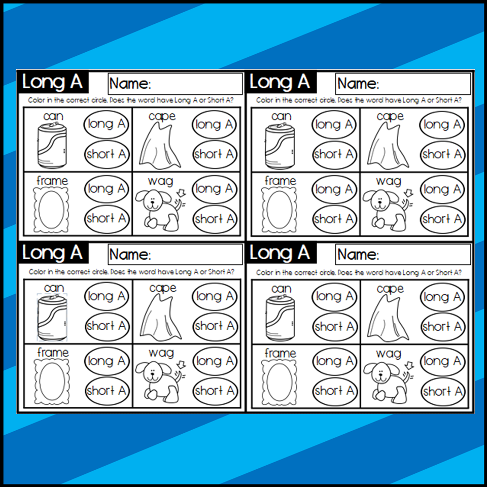 Long A Words Exit Tickets | Made By Teachers