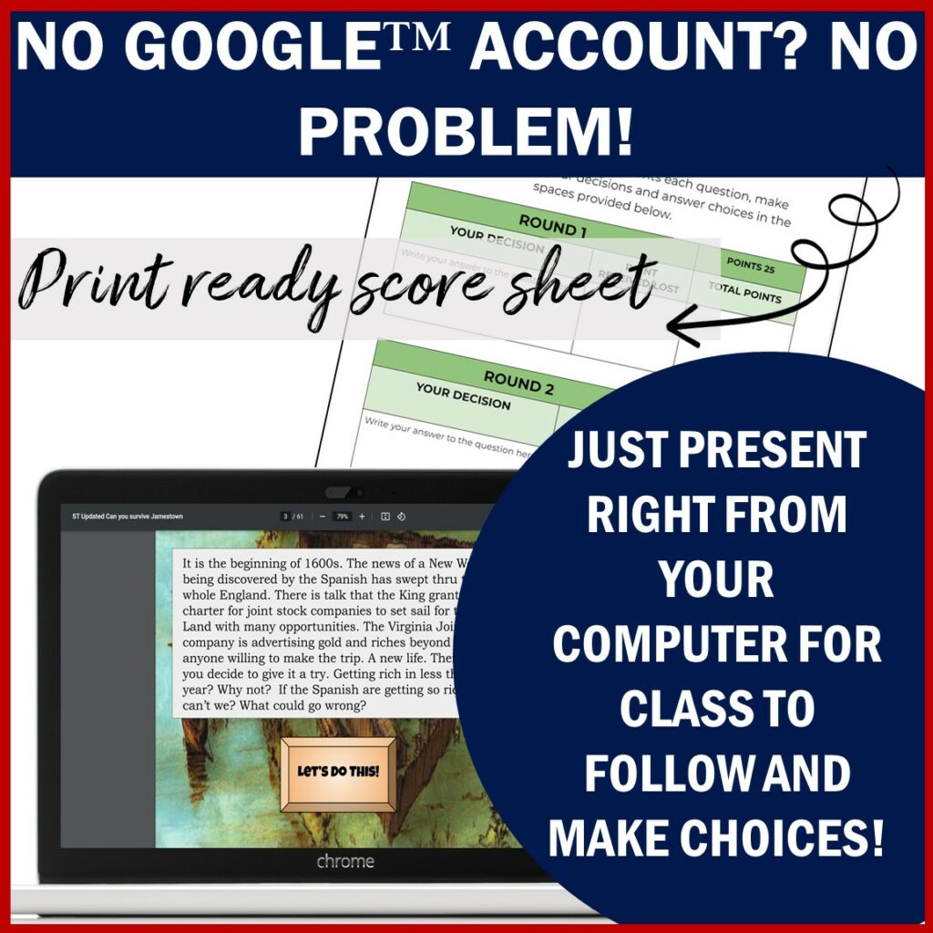 Jamestown- Can you survive? Interactive Decision Making Game | Made By ...