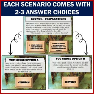 Jamestown- Can you survive? Interactive Decision Making Game | Made By ...