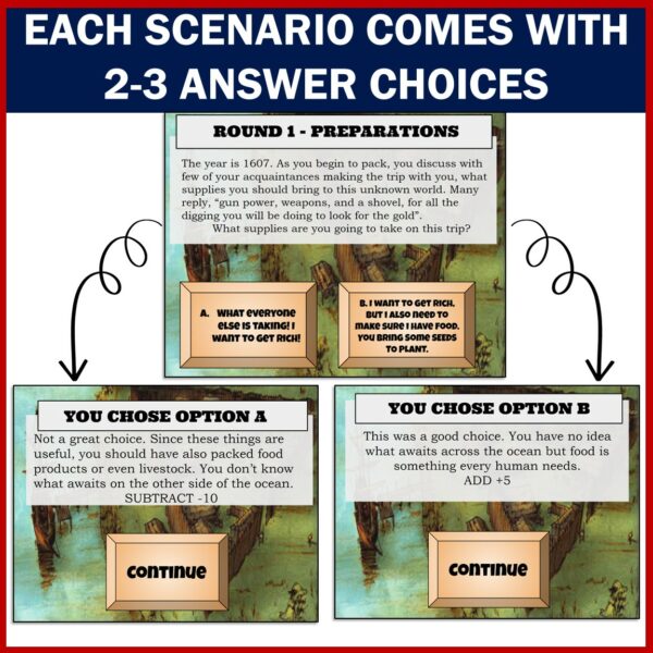 Jamestown- Can you survive? Interactive Decision Making Game | Made By ...