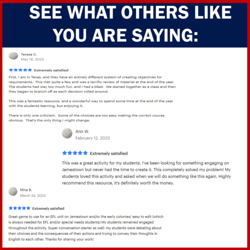 Jamestown- Can you survive? Interactive Decision Making Game | Made By ...