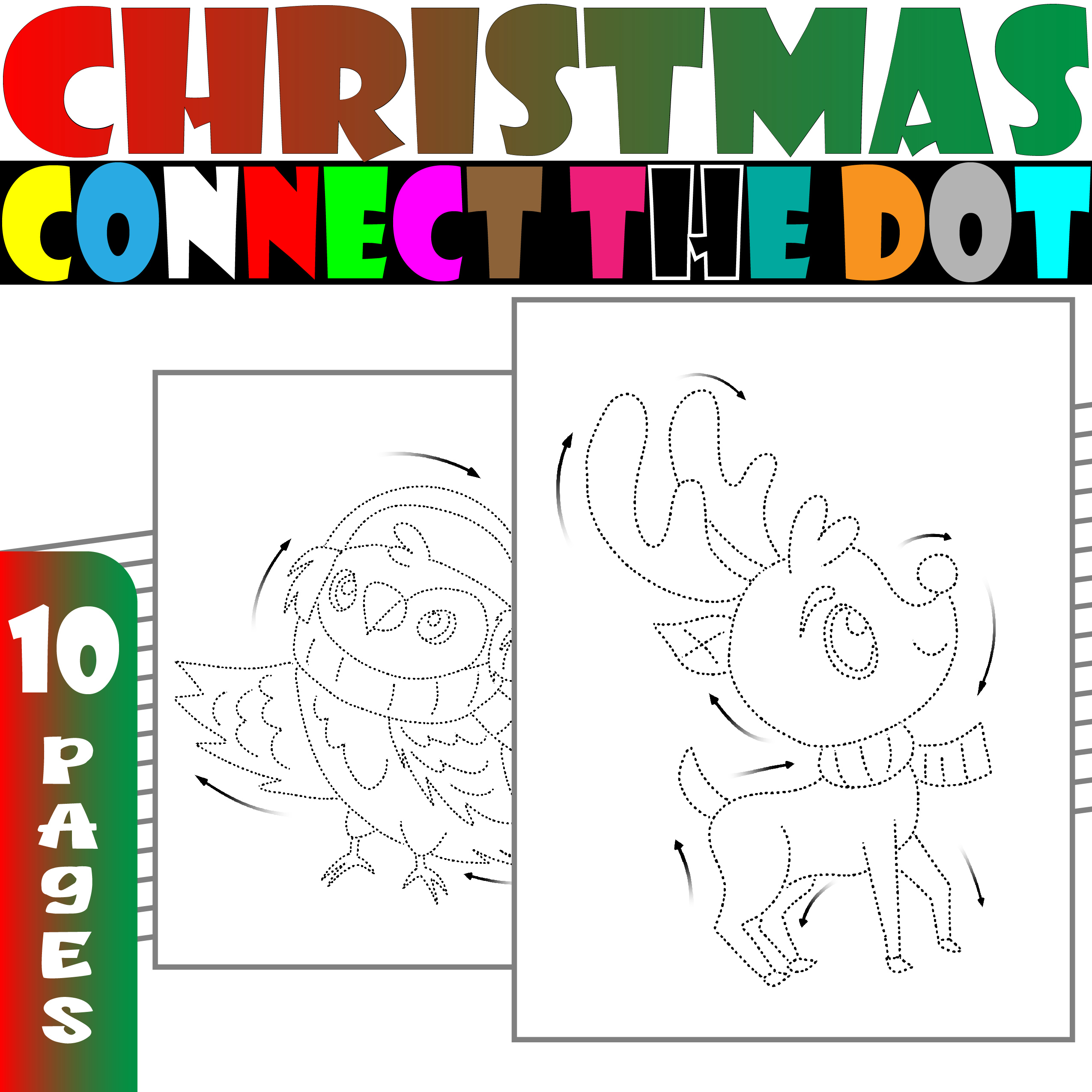 Christmas Connect The Dots For Kids