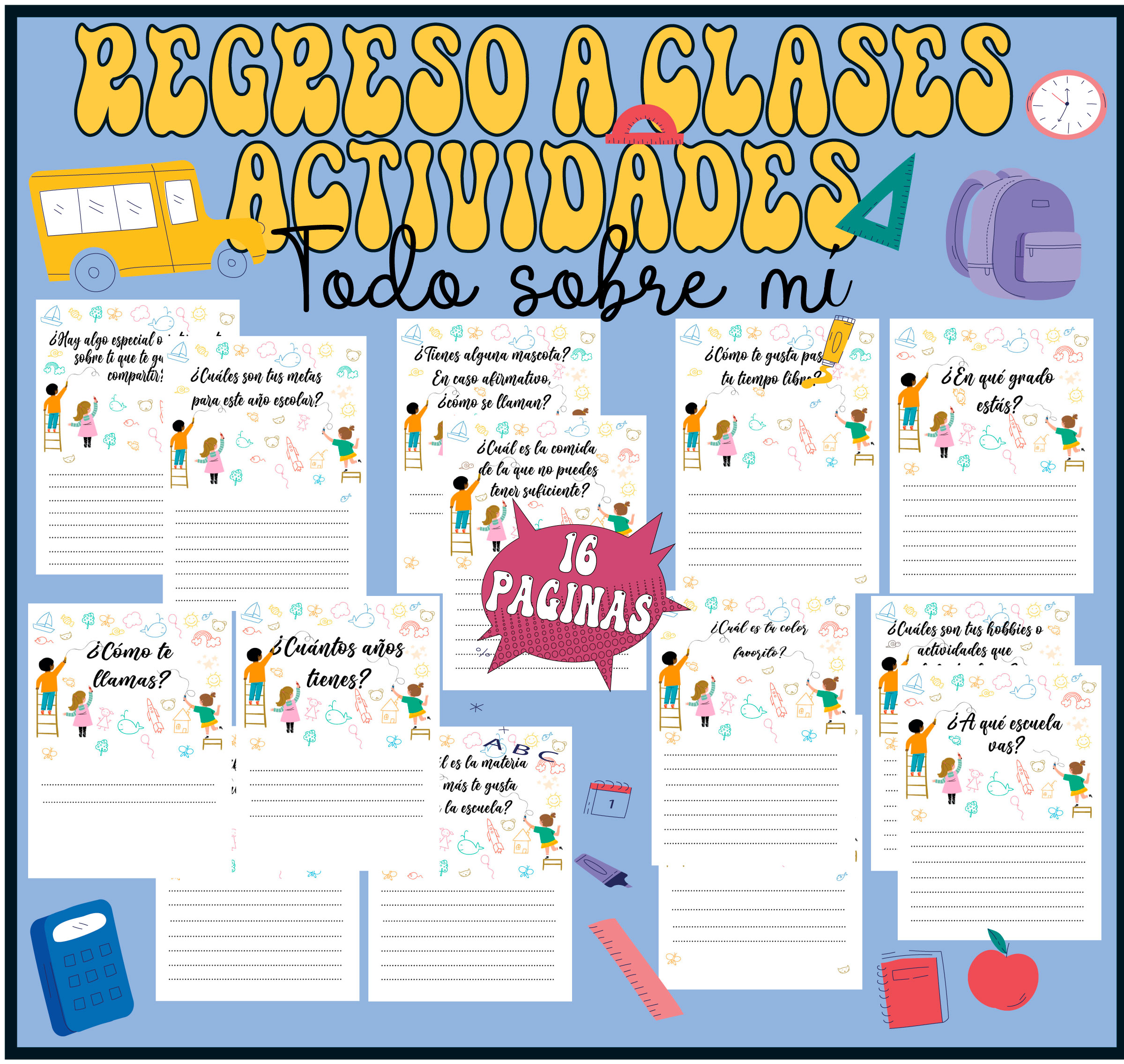 Back To School Activities Worksheeets|Regreso A Clases Actividades Todo ...