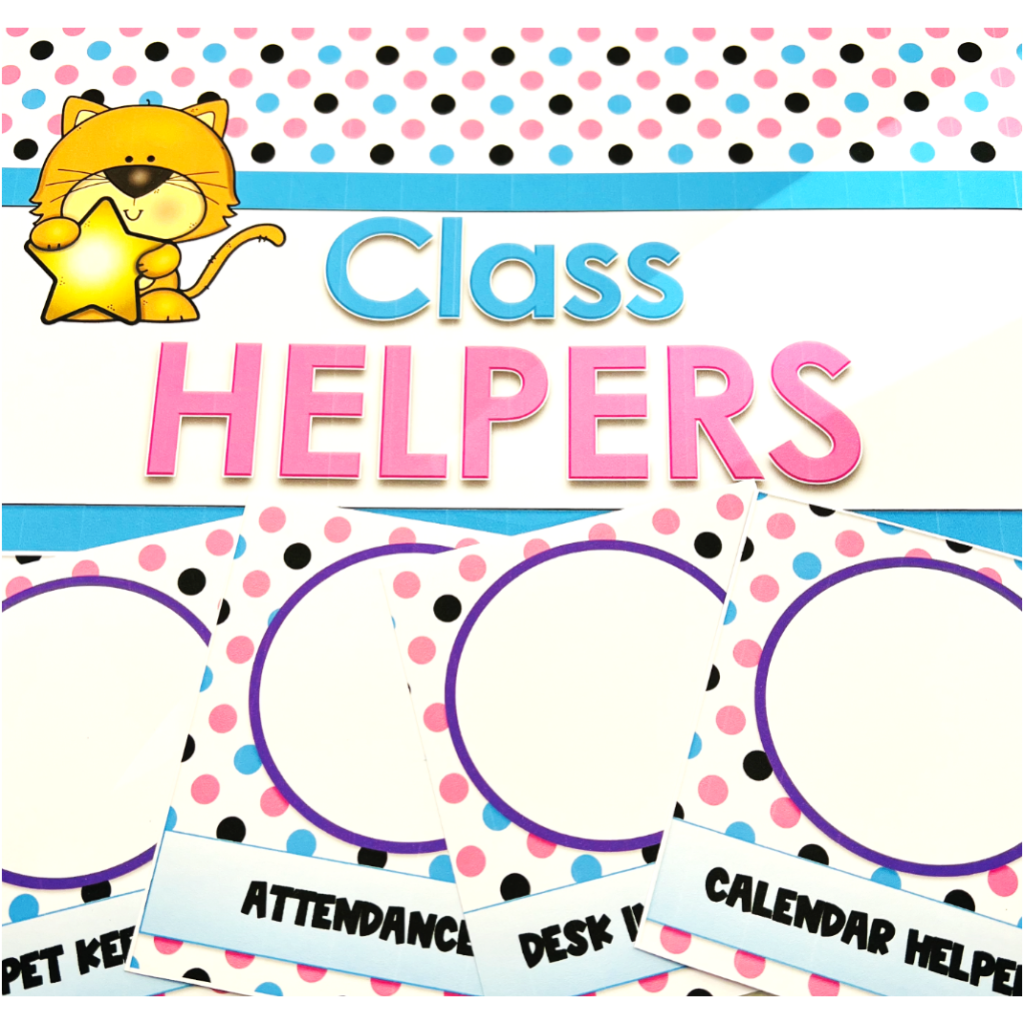 Classroom Decor Cats and Dots | Made By Teachers