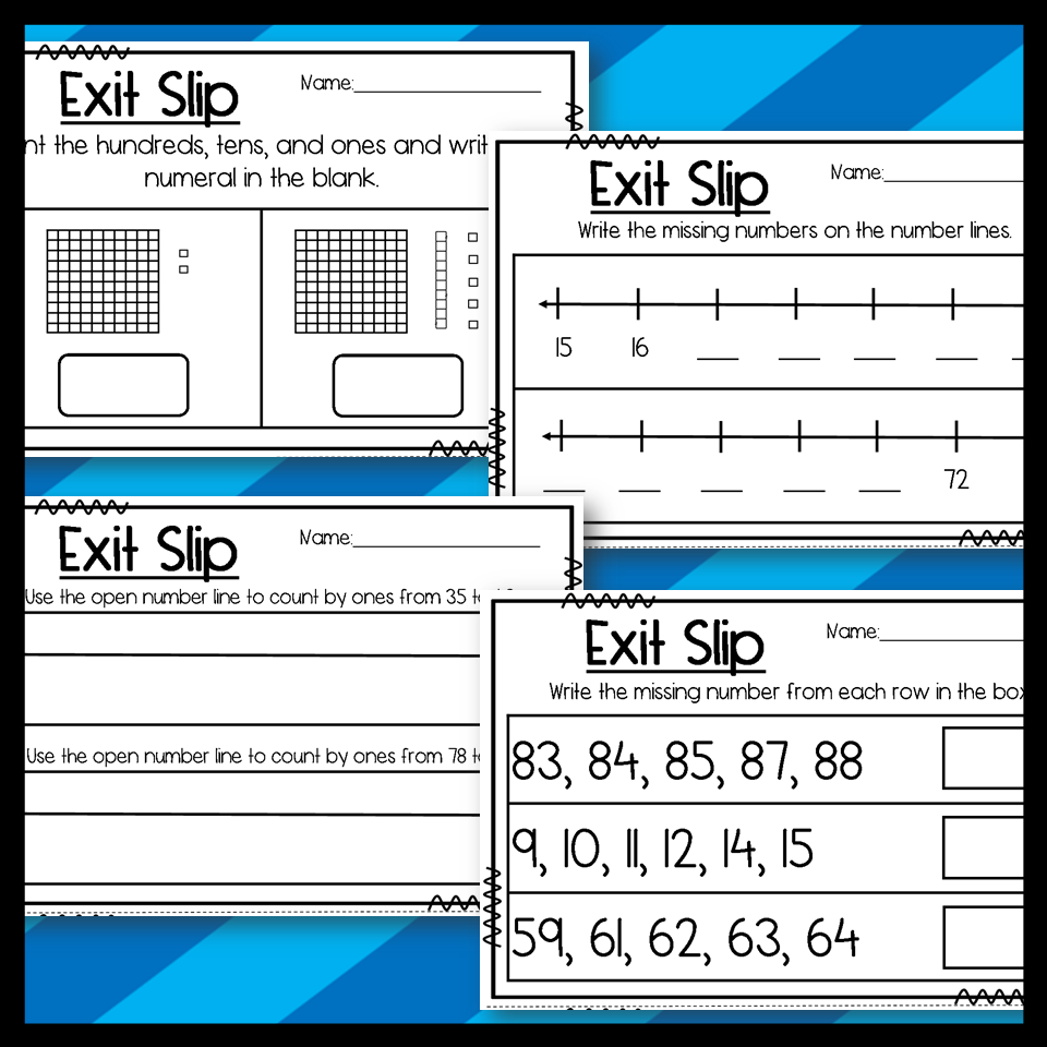 Counting to 120: Numbers from 1 to 120 Exit Slips | Made By Teachers