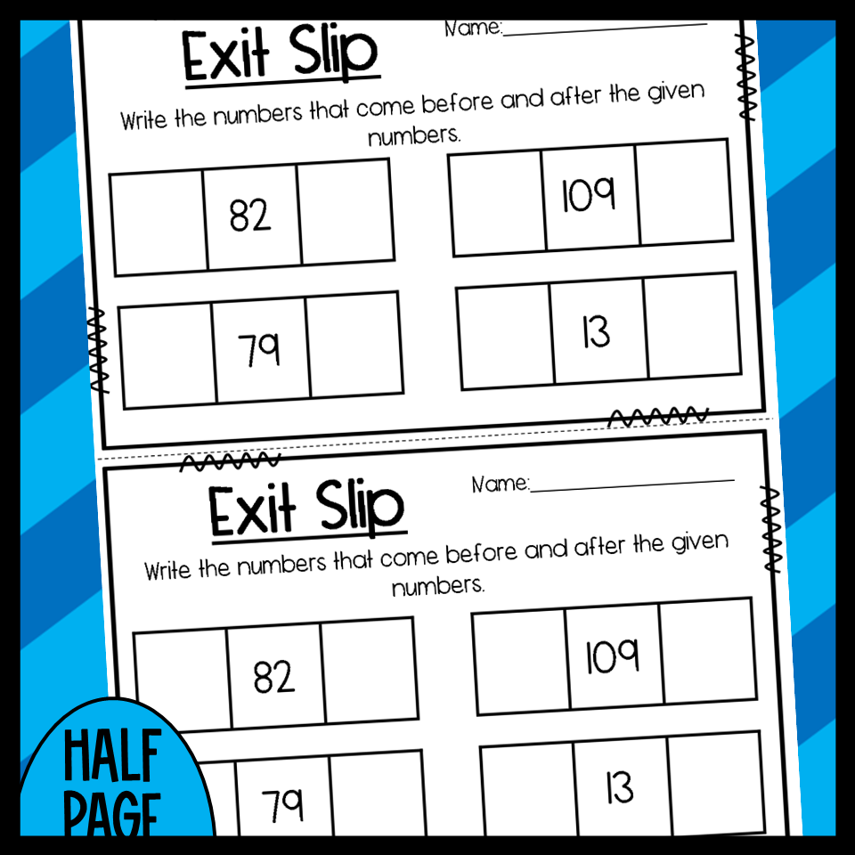 Counting to 120: Numbers from 1 to 120 Exit Slips | Made By Teachers