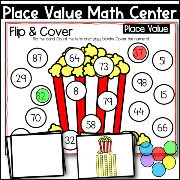 Carnival Place Value Math Mats Flip and Cover | Made By Teachers