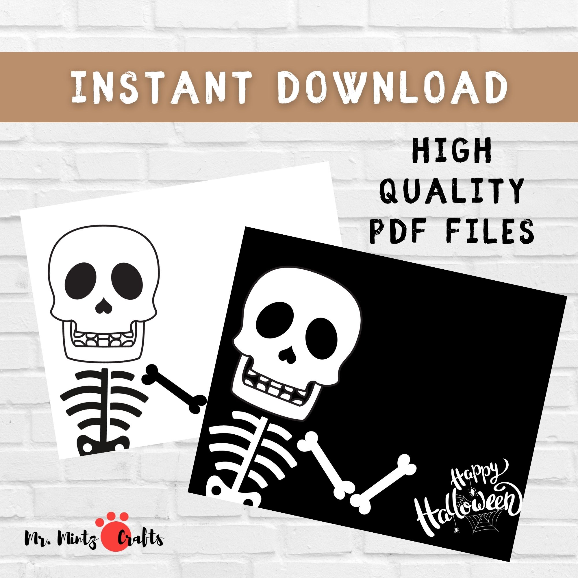 Halloween Skeleton Handprint Art | Halloween Crafts For Kids | Made By ...