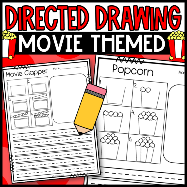 Directed Drawings Movie Themed Draw and Write | Made By Teachers