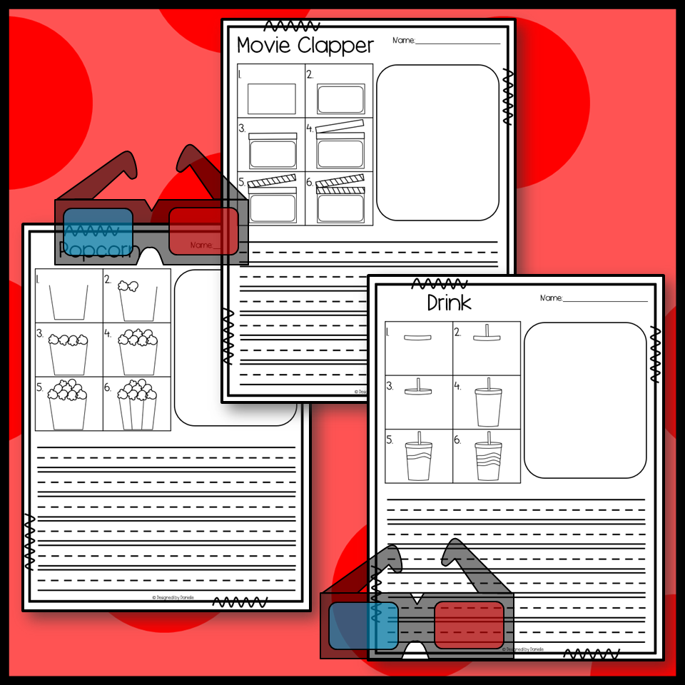 Directed Drawings Movie Themed Draw and Write | Made By Teachers