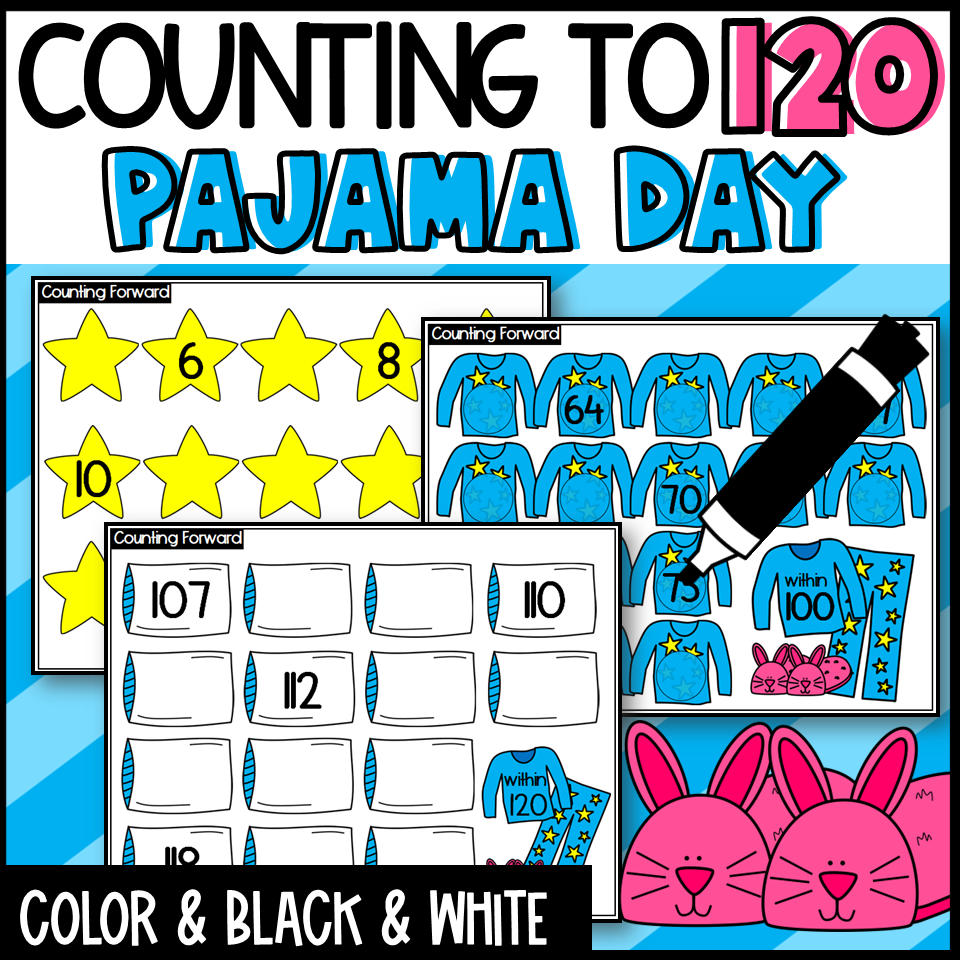 Pajama Counting to 120 Activity | Made By Teachers