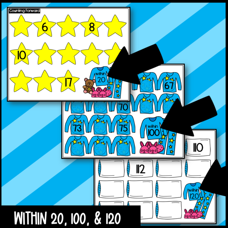 Pajama Counting to 120 Activity | Made By Teachers