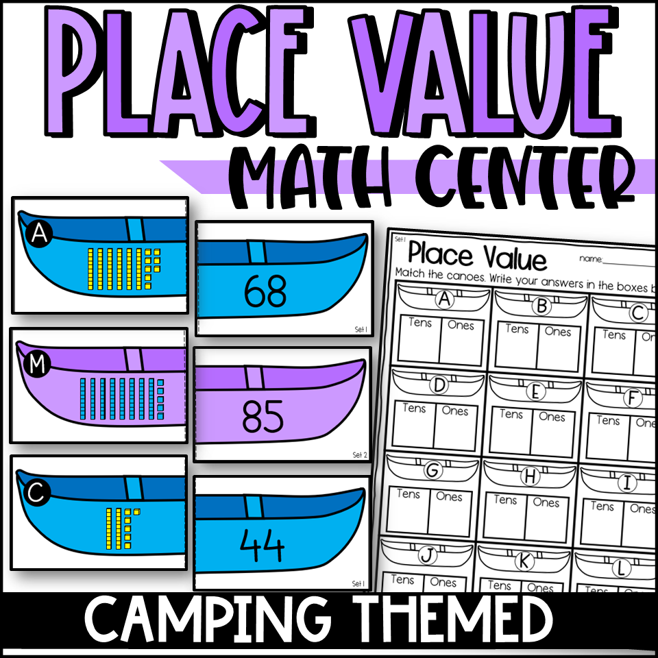 Place Value Camping Themed Math Center | Made By Teachers