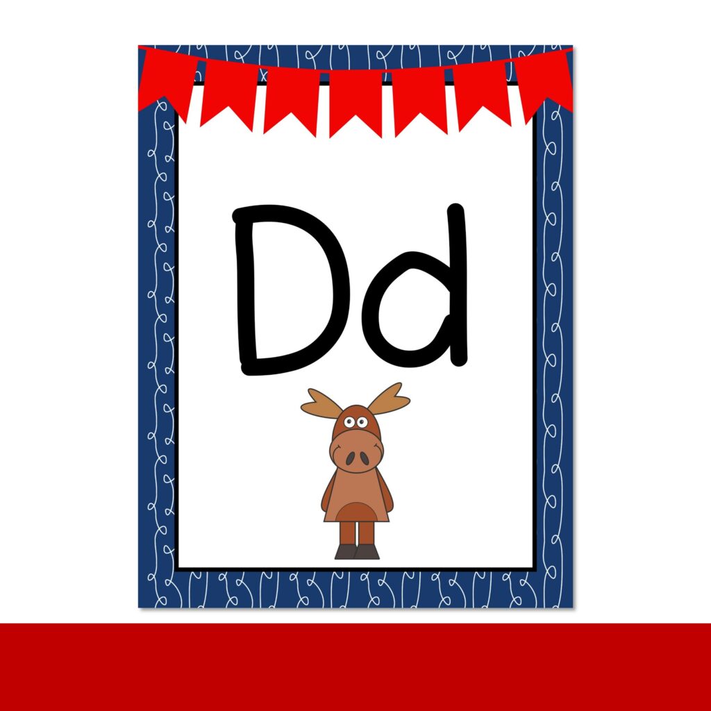 Red, White, and Blue Alphabet Posters - Made By Teachers