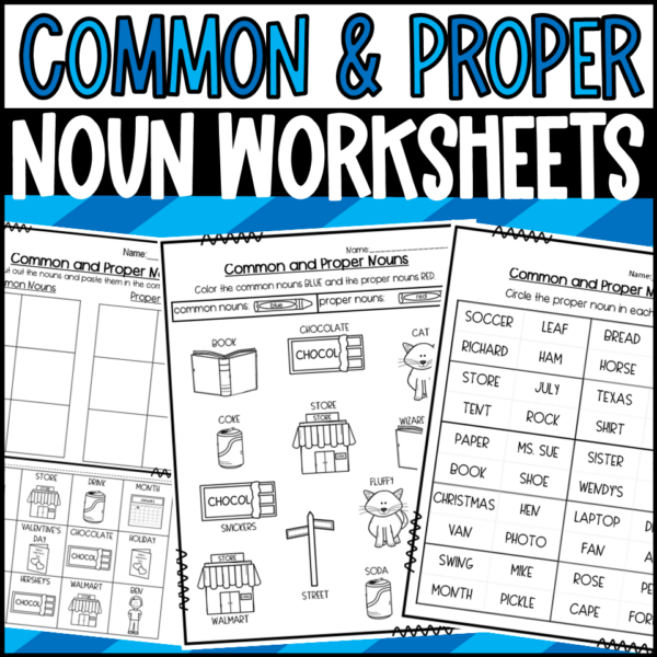 Common and Proper Noun Worksheets | Made By Teachers