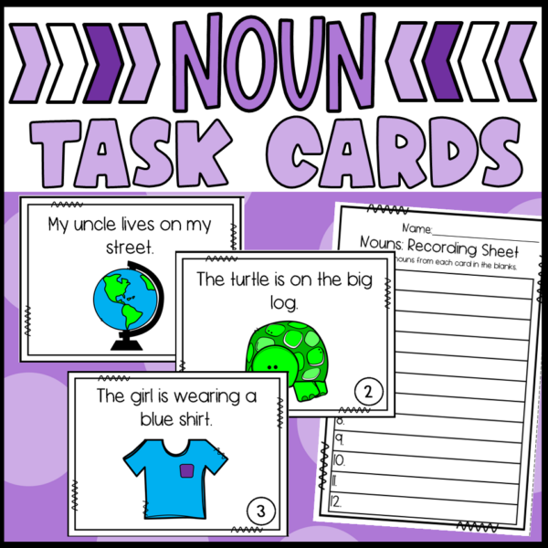 Nouns Task Cards | Made By Teachers