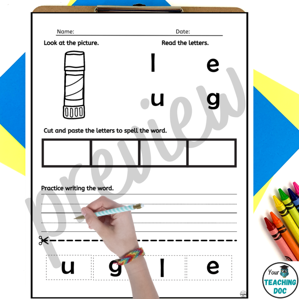 Back To School Vocabulary Spelling Sight Word Life Skill Worksheets w ...