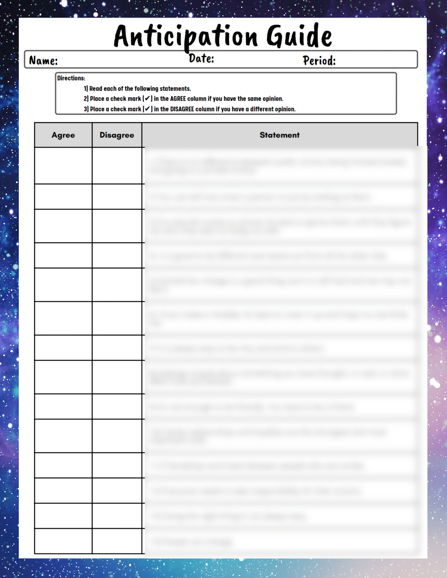 Wonder Anticipation Guide COMPLETE Lesson | Made By Teachers