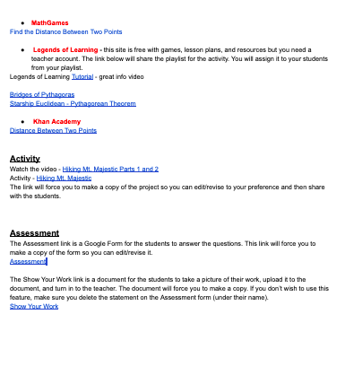 Complete Online Distance Learning 8th Math Pythagorean Theorem ...