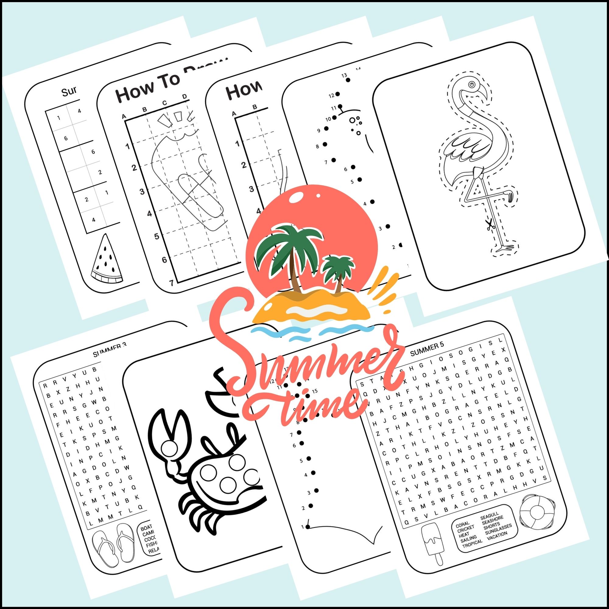 Fun Activities Worksheet For Kids Summer Season Packet | Made By Teachers