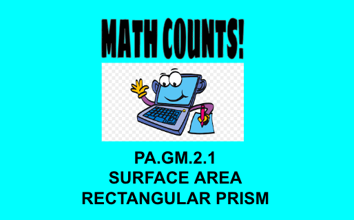 Complete Online Distance Learning 8th Math Surface Area Rectangular ...