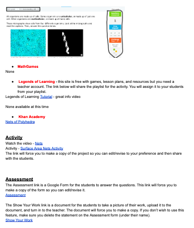 Complete Online Distance Learning 8th Math Surface Area Rectangular ...