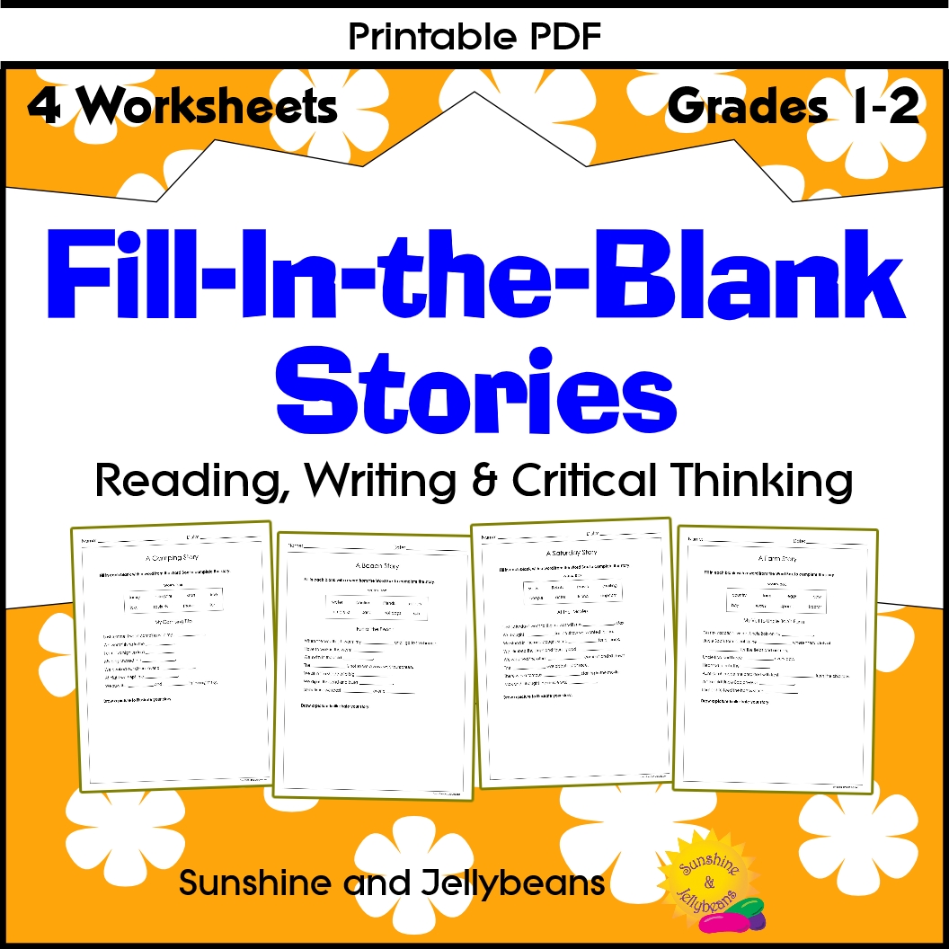 Fill In The Blank Stories Reading Writing Critical Thinking Grades
