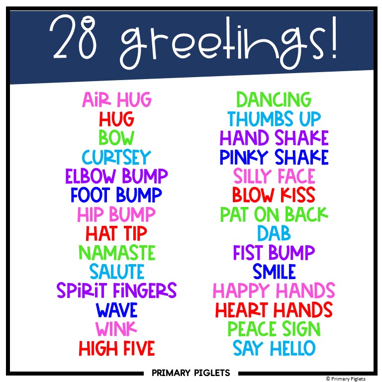 MORNING GREETINGS CHOICES | MORNING MEETING GREETINGS | CLASSROOM ...