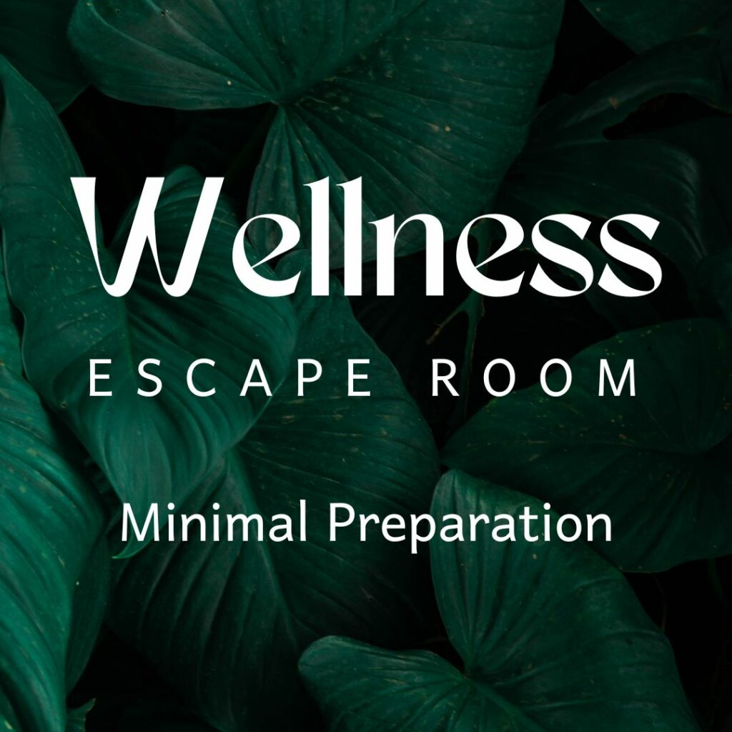Wellness Escape Room, Physical & Mental Wellbeing Activities minimal ...