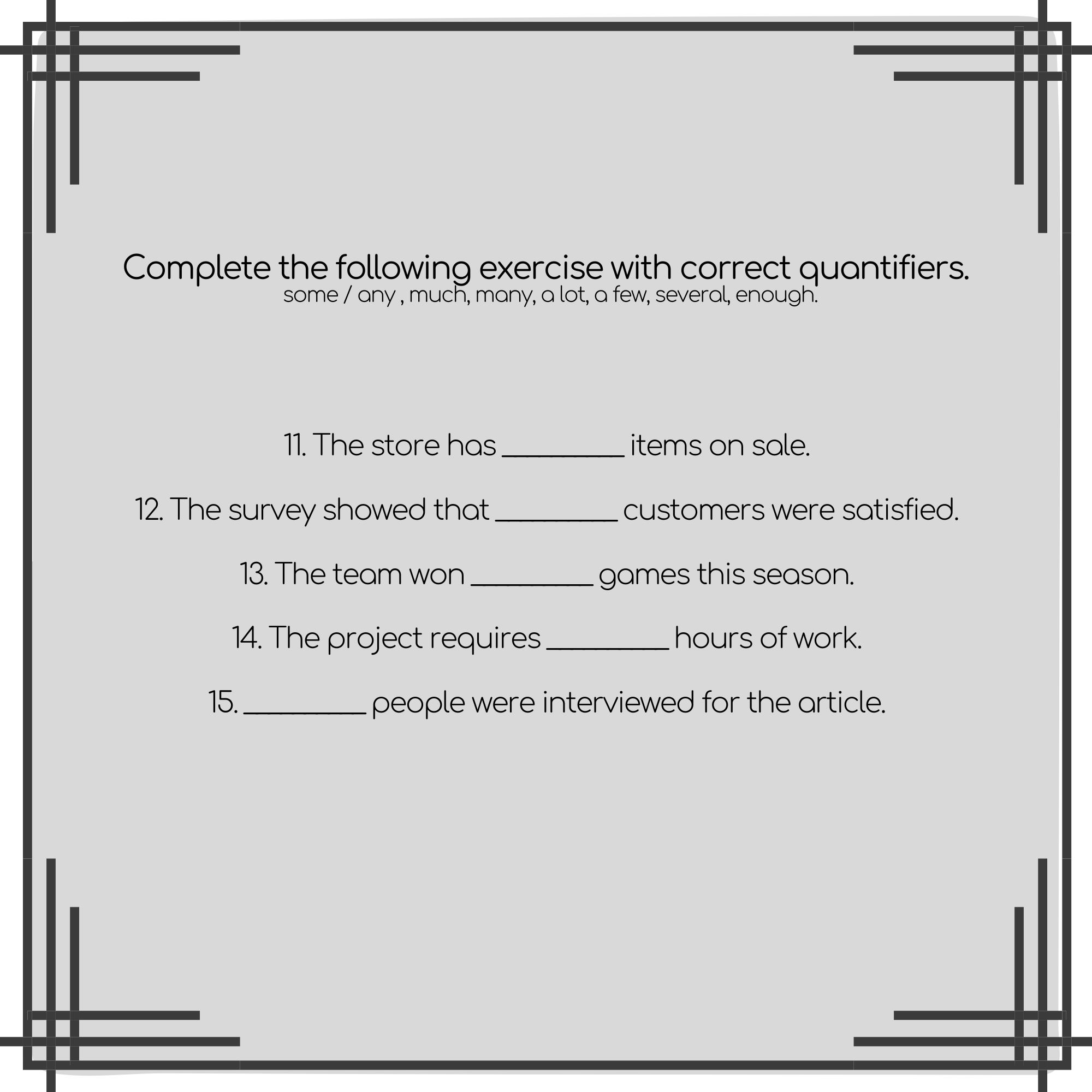 "Mastering Quantifiers: Hands -On Approach To Practice And Proficiency ...