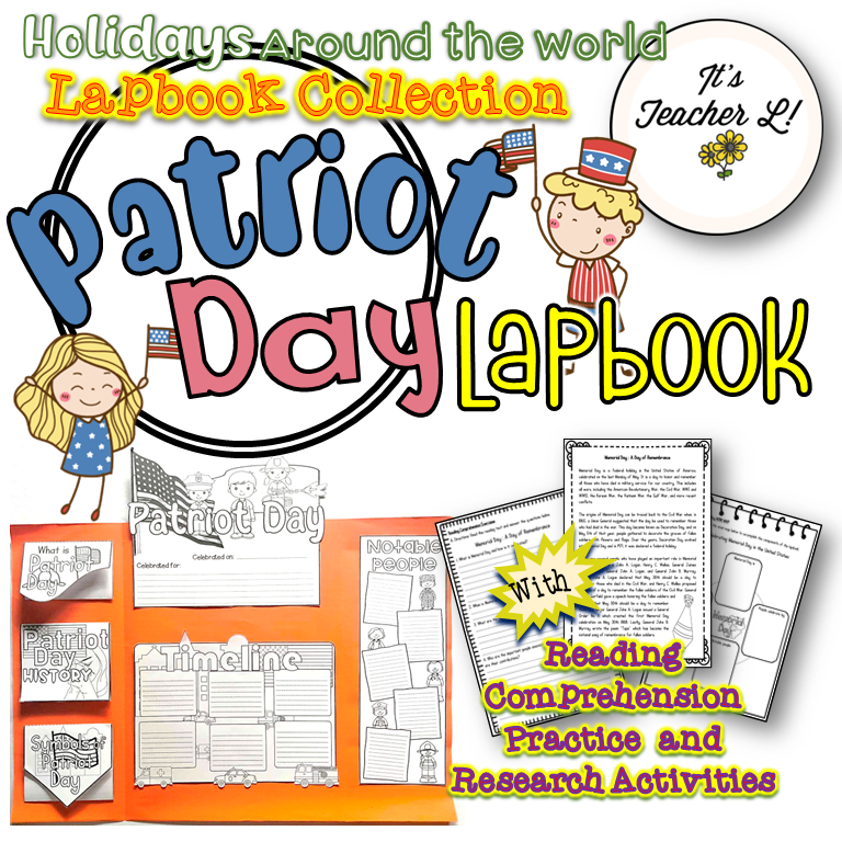 Patriot Day Lapbook with Reading Comprehension Activities | Made By ...