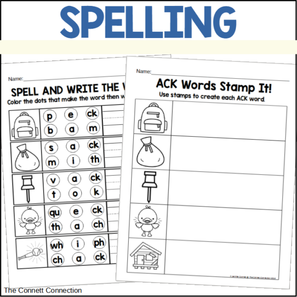 ACK Words No Prep Worksheets | Made By Teachers