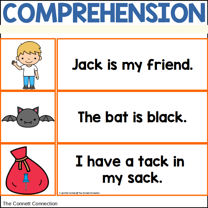 ACK Words Sentence Comprehension and Picture Match | Made By Teachers