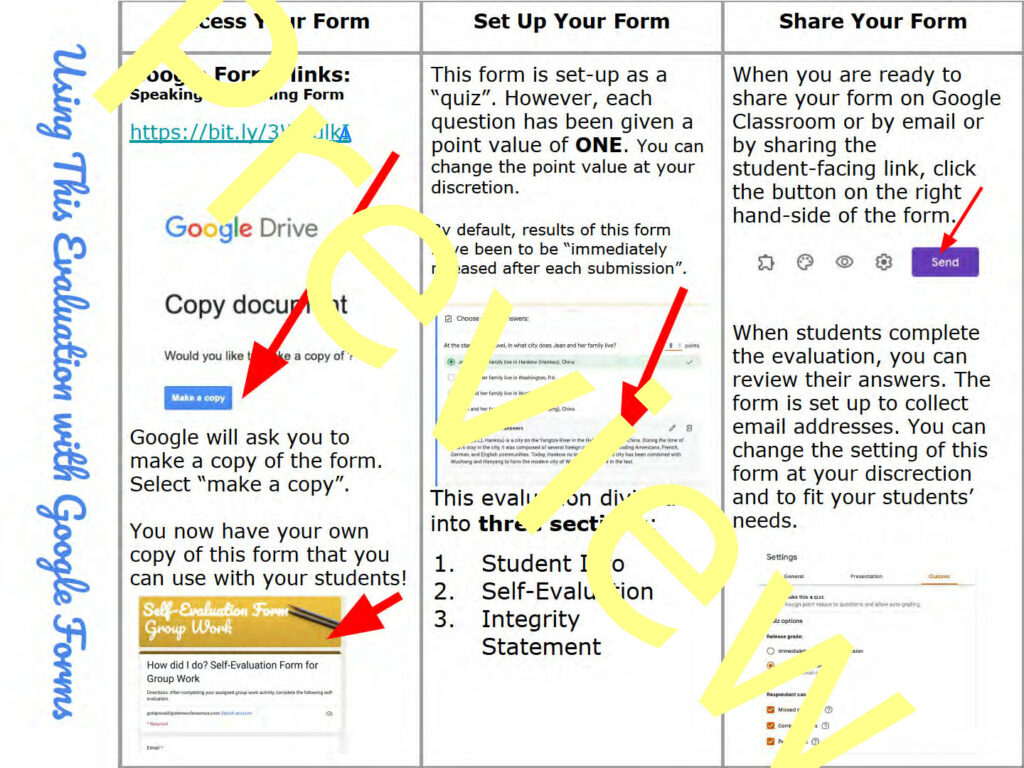 Student Self-Evaluation Form for Group Work: English Language Arts and ...