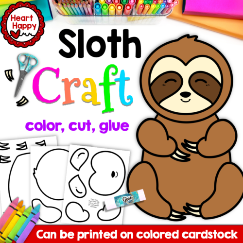 Sloth Craft | Zoo Animal Craft | Letter S | Rainforest Craft | Made By ...