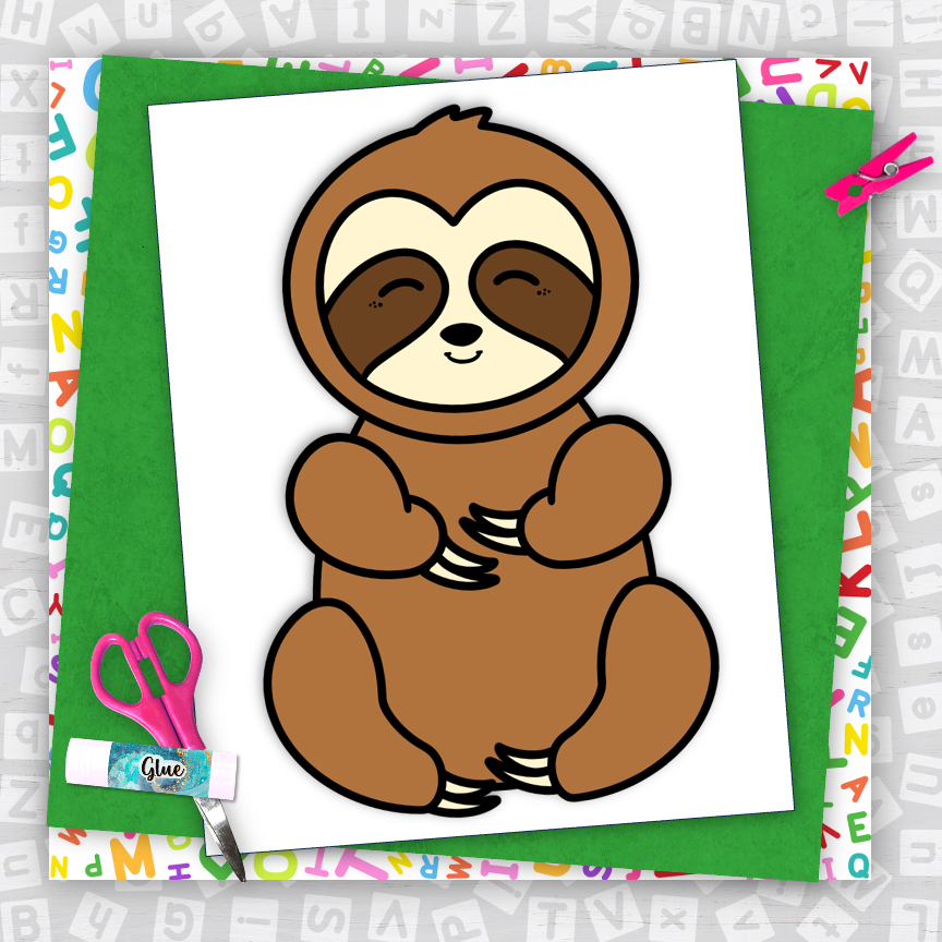 Sloth Craft | Zoo Animal Craft | Letter S | Rainforest Craft | Made By ...