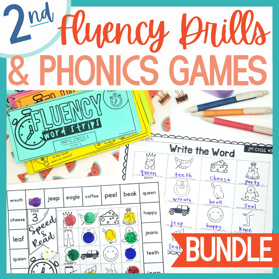 Kinder Fluency Centers BUNDLE Decoding Strips & Phonics Games | EL ...