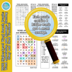 FREE Higher-Level Word Search Puzzle: Word Association and Message ...