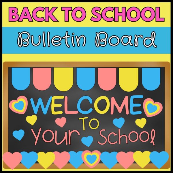 Back to School Bulletin Board Kit - Welcome to School Classroom ...