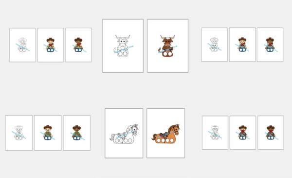 Wild West Finger Puppets Cowboy Printable Coloring Craft Activity ...