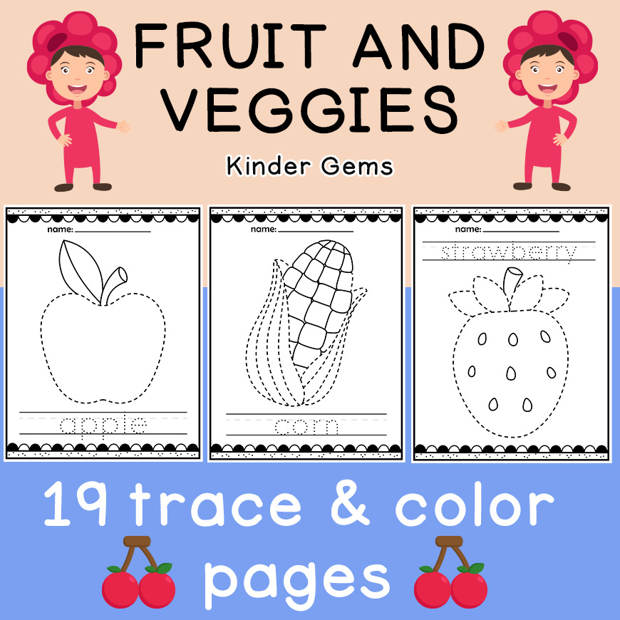 Fruit Worksheets For Kindergarten