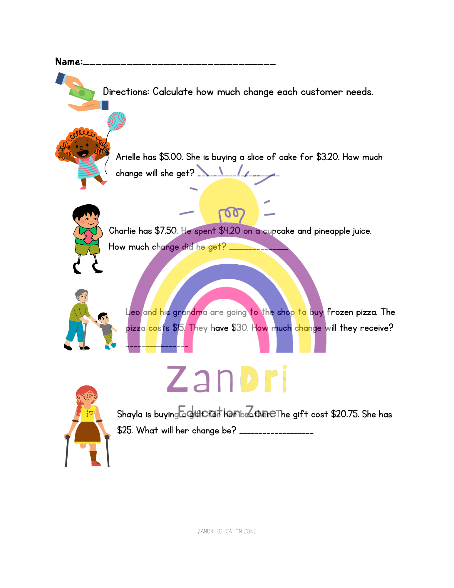 Third Grade Money Worksheets | Made By Teachers