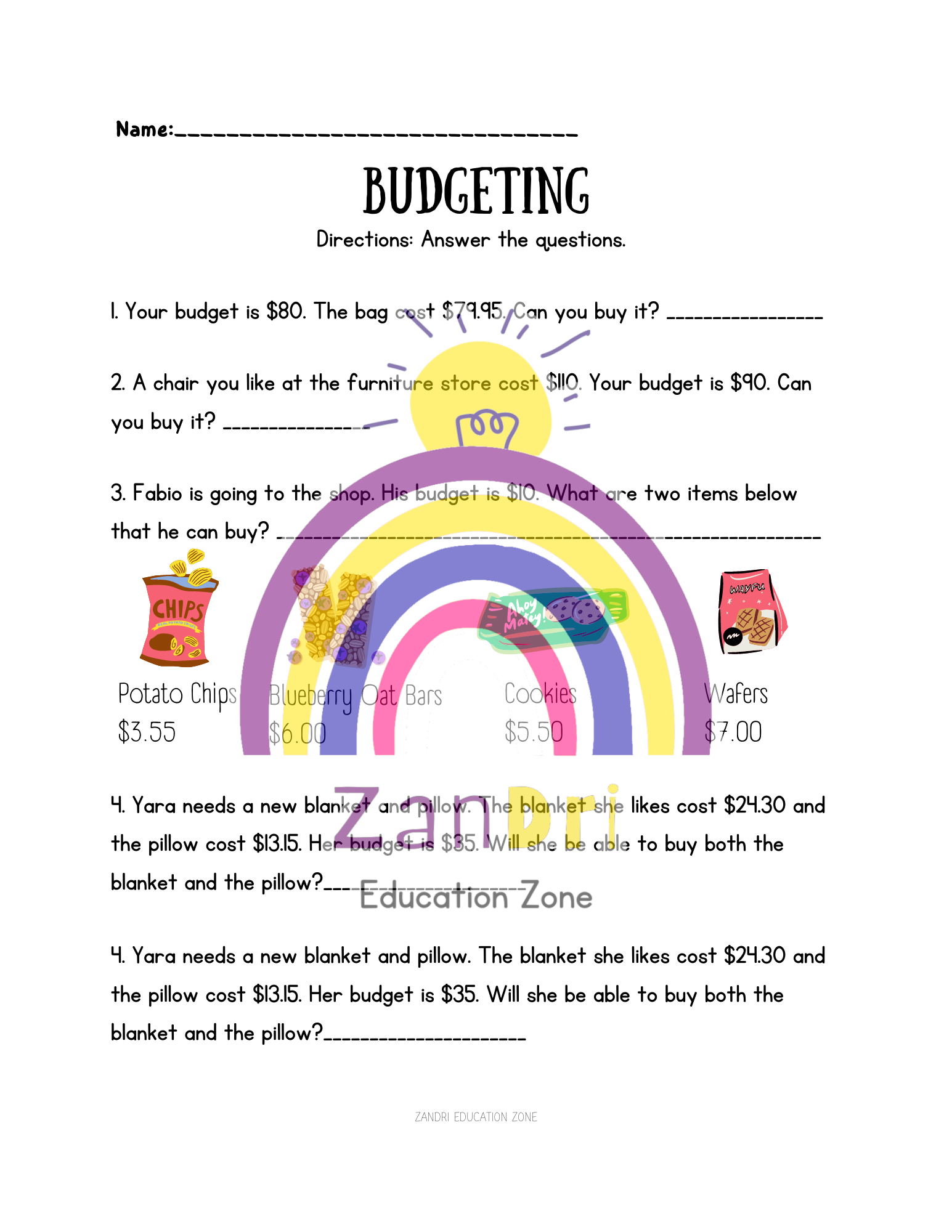 Third Grade Money Worksheets | Made By Teachers