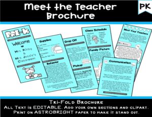 Back to School Trifold Brochure | Made By Teachers