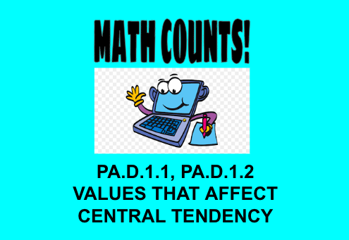 Complete Online Distance Learning 8th Math Central Tendency PA.D.1.1 PA ...