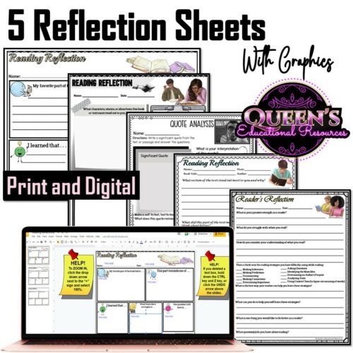Reflection Sheets | Reflection Worksheets | Reading and Writing ...