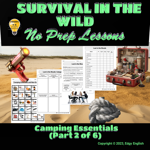 Camping Essentials (Survival in the Wild Part 2 of 6) - ESL | Made By ...