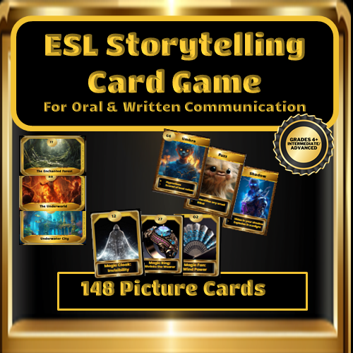 Visual Storytelling ESL Card Game (Writing Prompts) | Made By Teachers