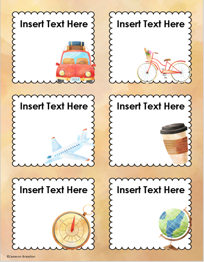 Travel Adventure Watercolor Classroom Labels Decorations EDITABLE ...