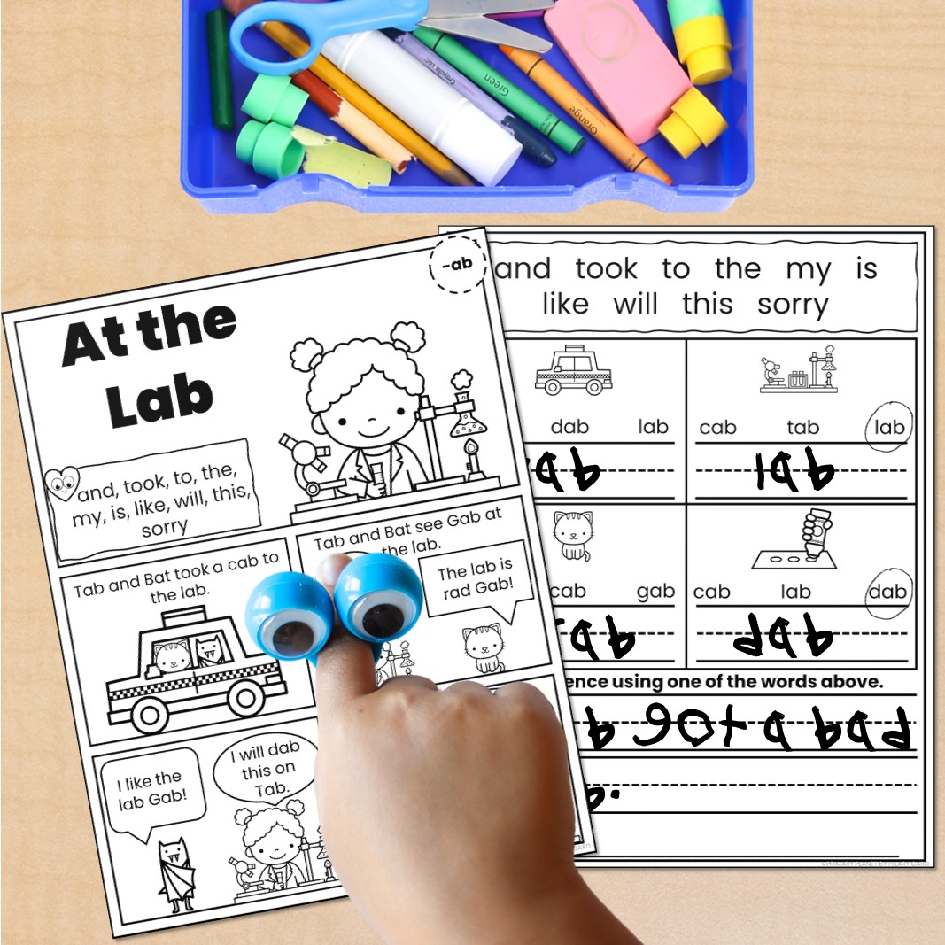 Decodable Readers + Phonics Worksheets - Short ă Word Families ...